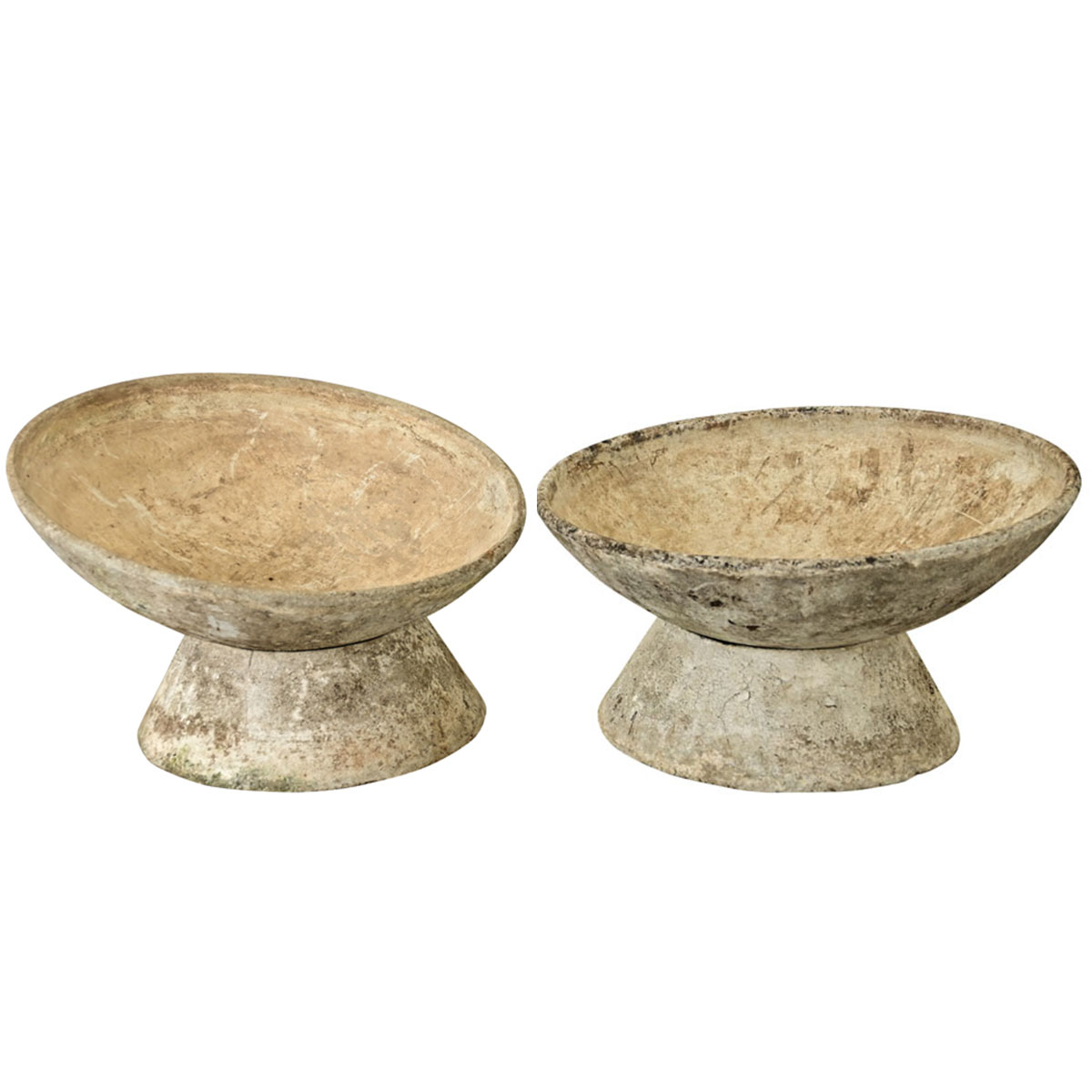 English 19th Century Pair of Stone Planters - Fireside Antiques